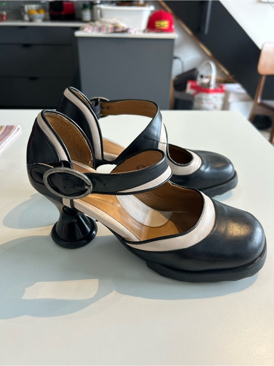 John Fluevog | Shoes | John Fluevog Black And White Retro Mary Jane ...